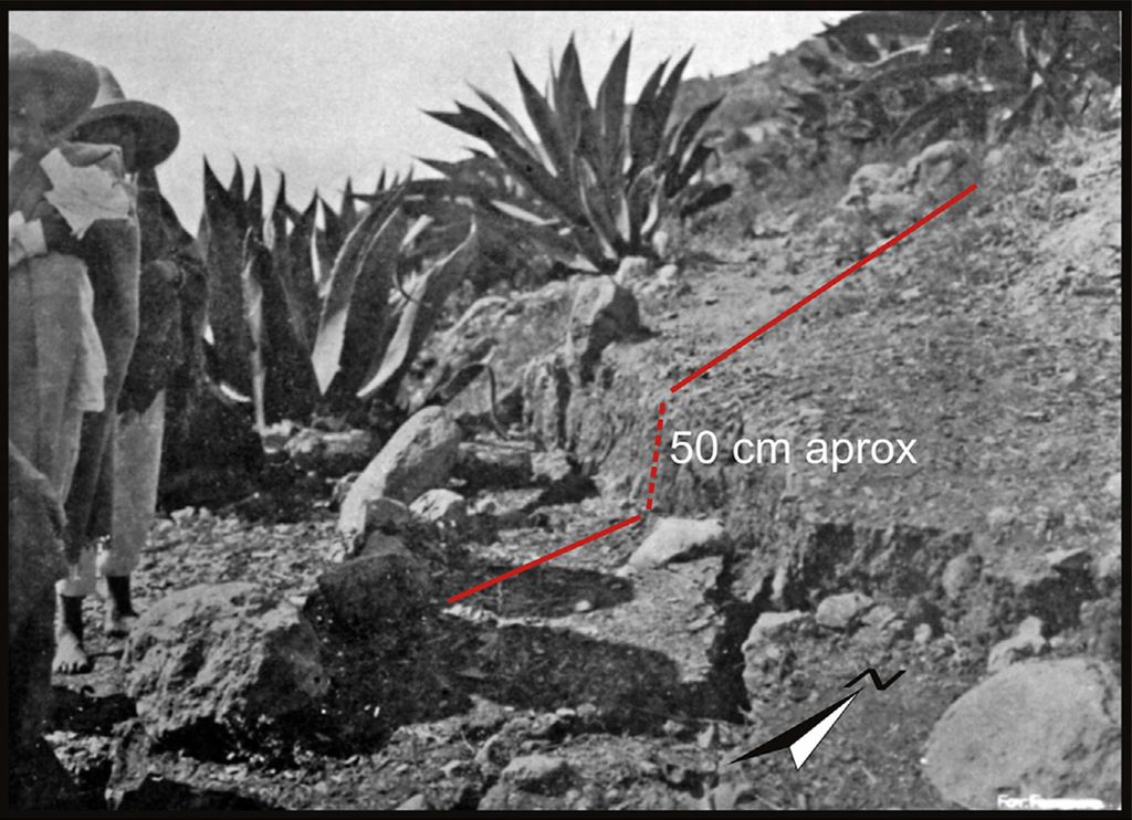 Imagen: Escarpe de falla cosísmico generado por el sismo de Acambay de ...