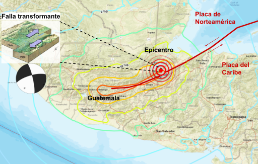 Imagen : Interacción de Placas tectónicas en Guatemala y el terremoto ...